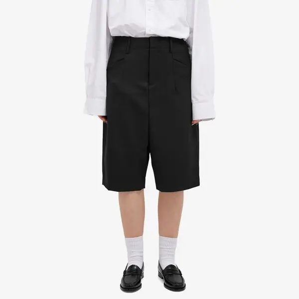 Entire Studios Rumy Shorts - Black Wool | Editorialist